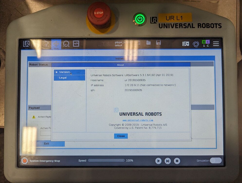 Universal Robot Safety Password - Technical questions - RobotExchange