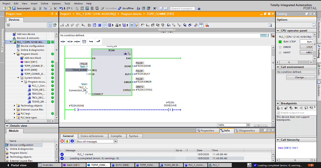 TCP communicatie met de PLC - Technical questions - RobotExchange